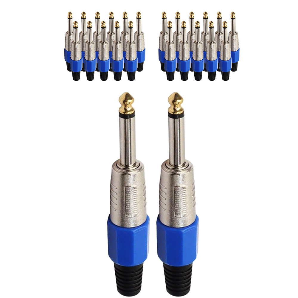 Muzikaal Geluid 1/6/12/50 Stukken 1/4 "Audio Plugg... – Grandado