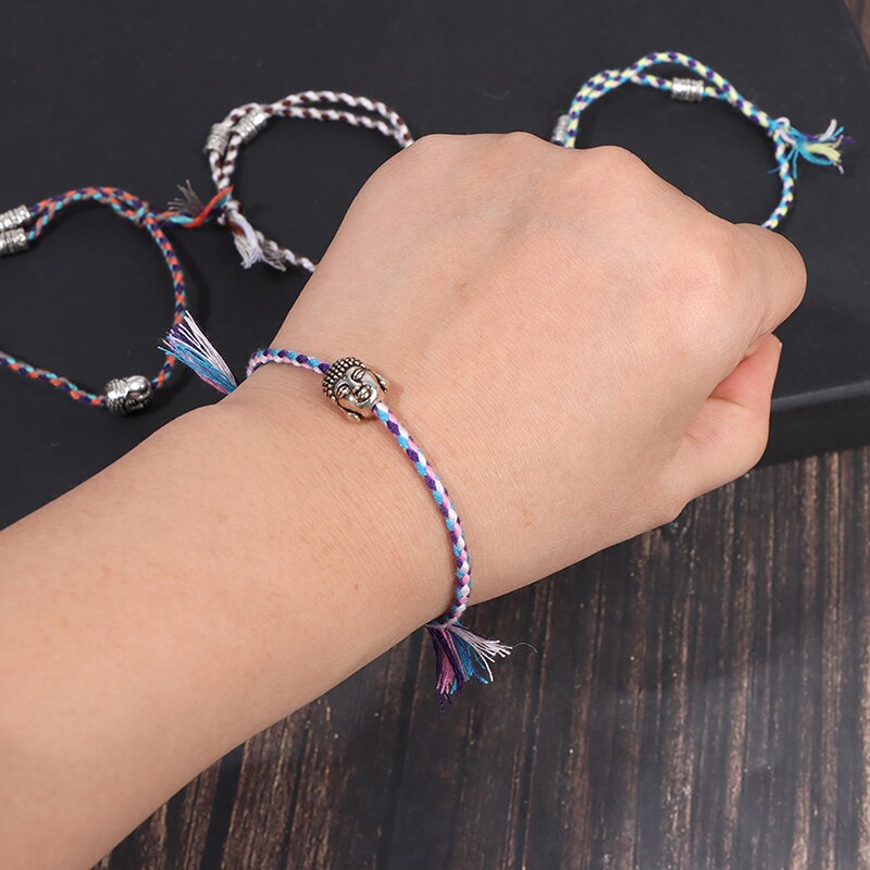 1pc Handmade Rope Buddha Anklet Bracelet Tibetan B... – Grandado