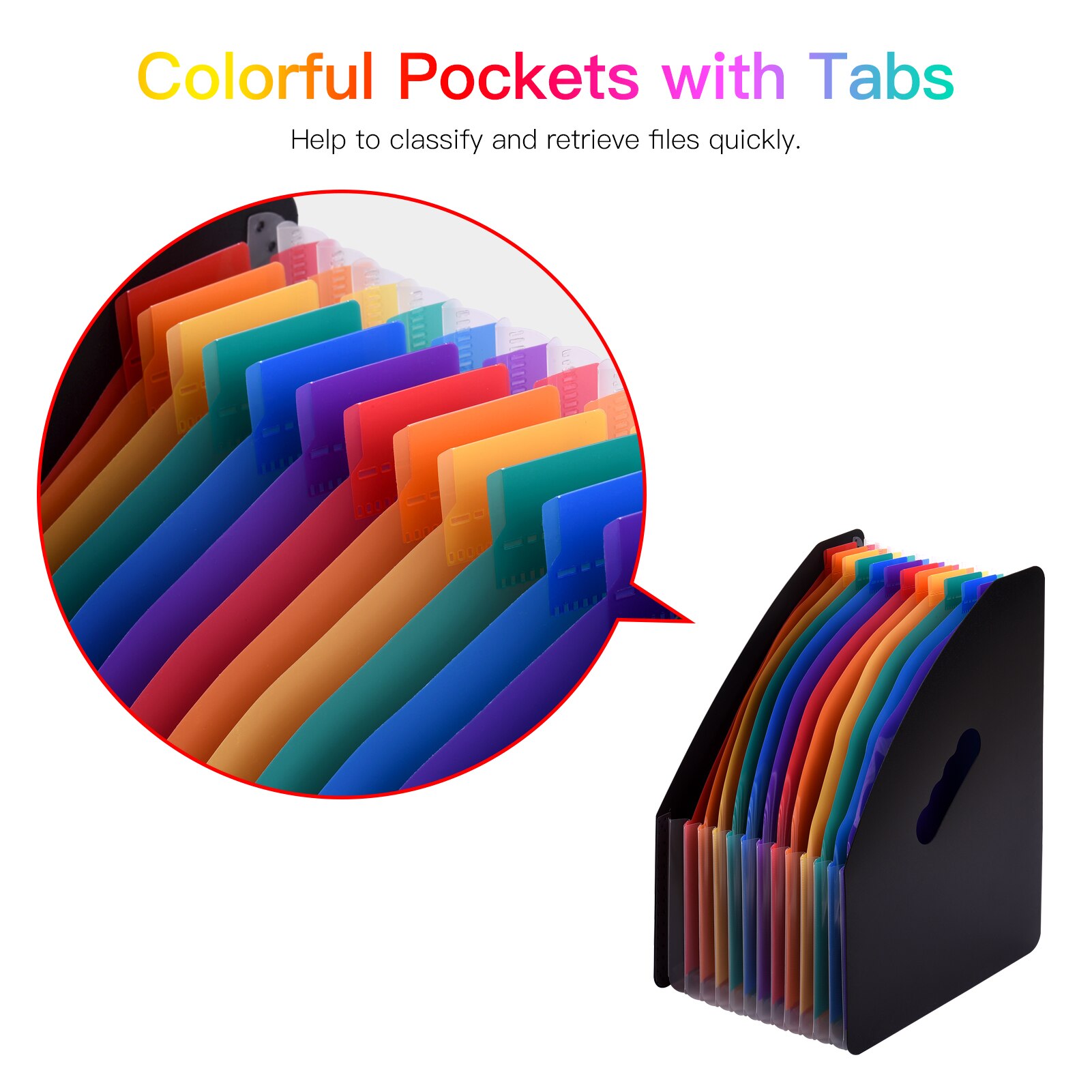 12 Pockets Expanding File Folder Accordian File Or... – Vicedeal