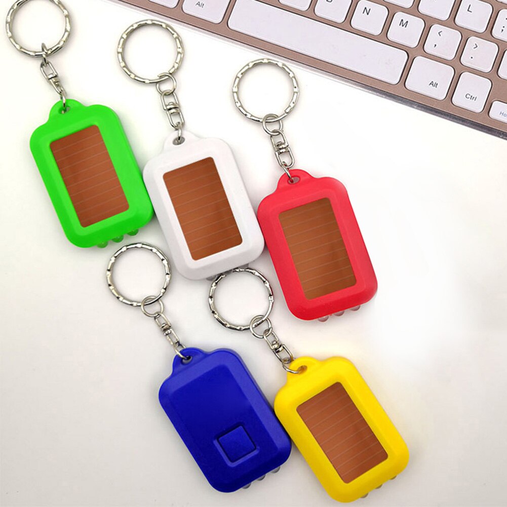 Mini Solar Power 3 LED Light Keychain Keyring Torc... – Vicedeal