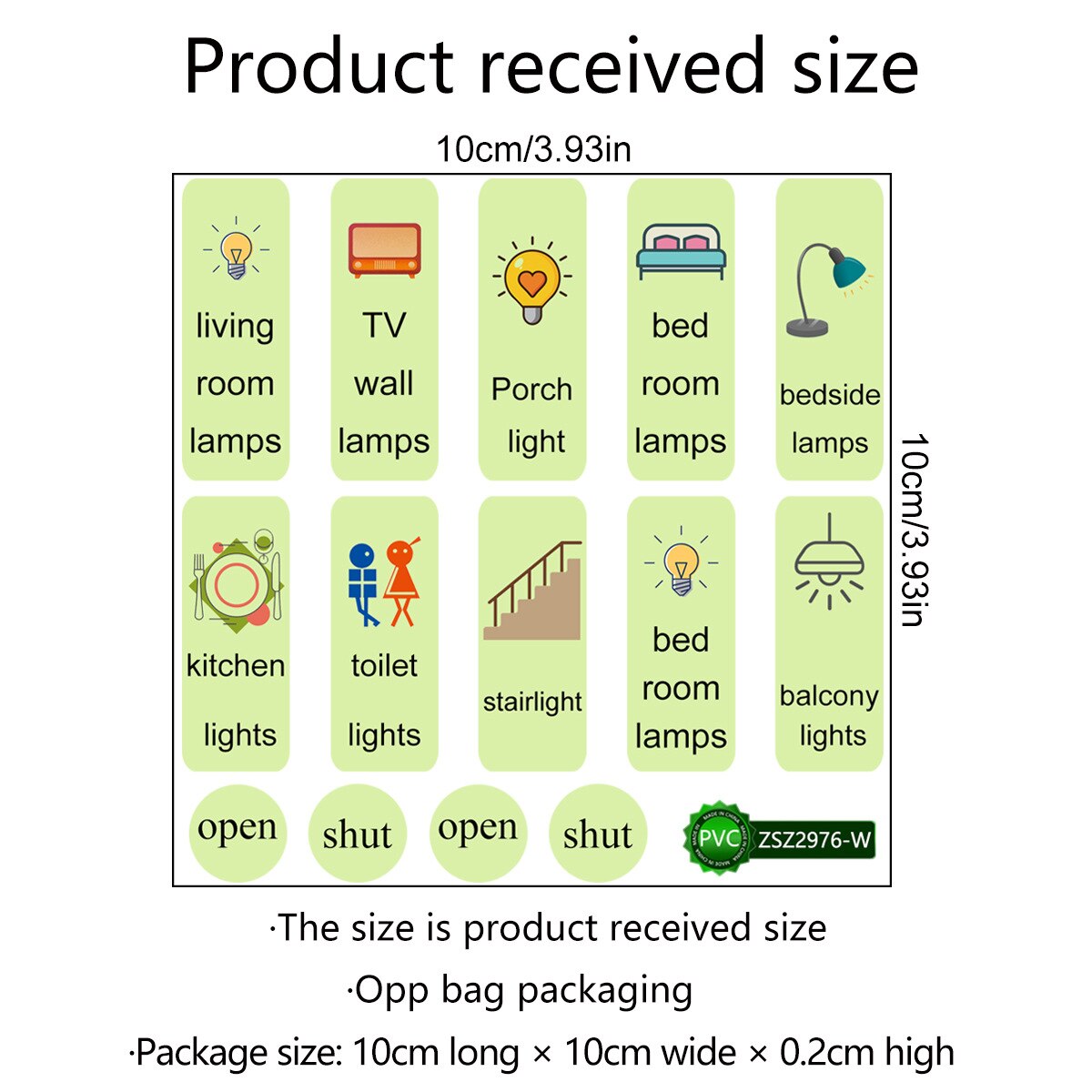 Power Key Luminous Switch Sticker Home Living Room... – Grandado