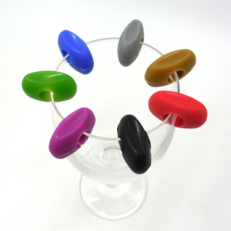 24pcs Silicone Wine Glass Mark Cup Label Sign Wine... – Grandado