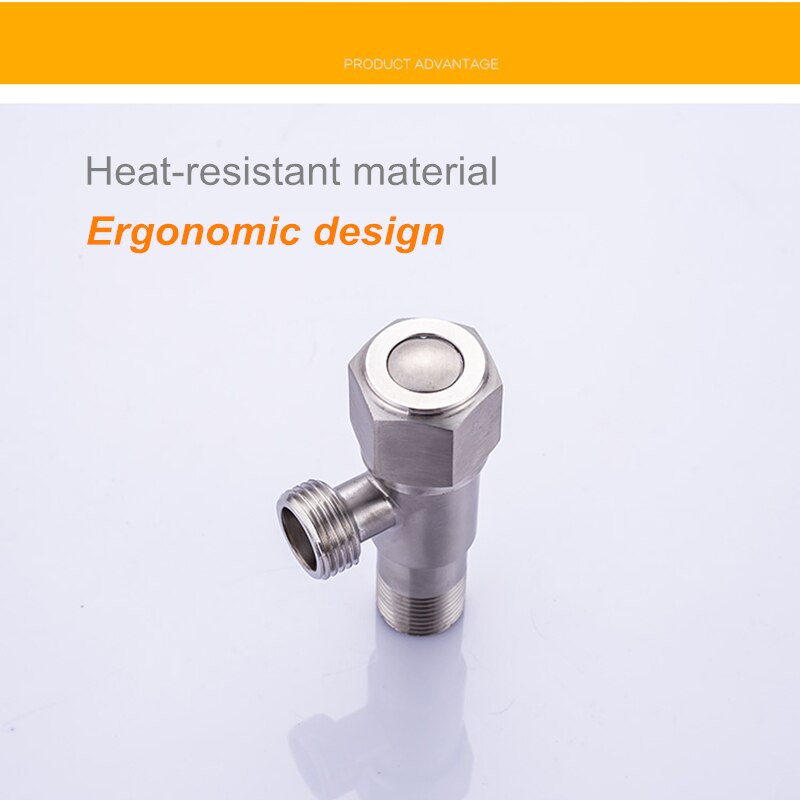 Stainless Steel 304 G1/2(4′) Angle Valve Connector... – Grandado