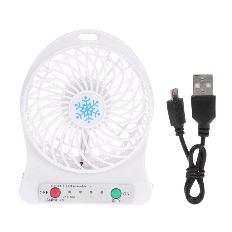 Portable LED Light Fan Air Cooler Mini Desk USB Fa... – Grandado