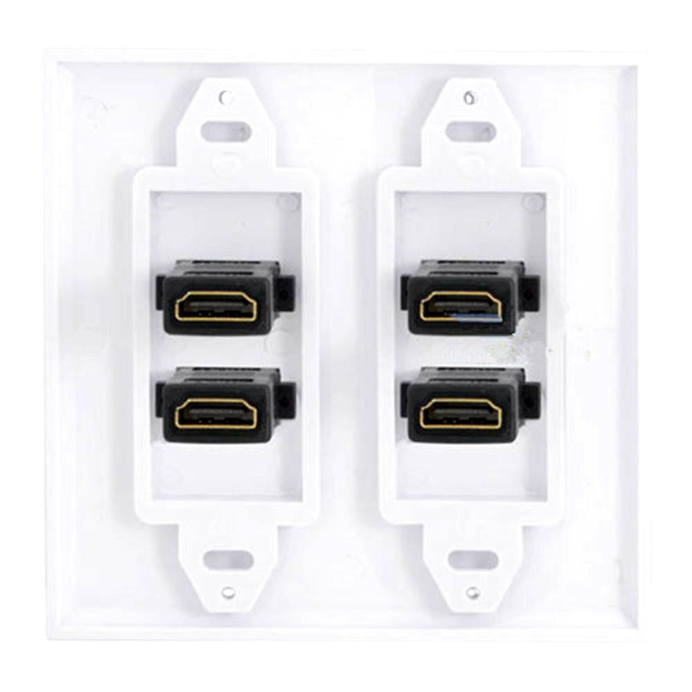 DOONJIEY 4 Ports/HDMI Wall Face Plate Cover 4K 108... – Vicedeal
