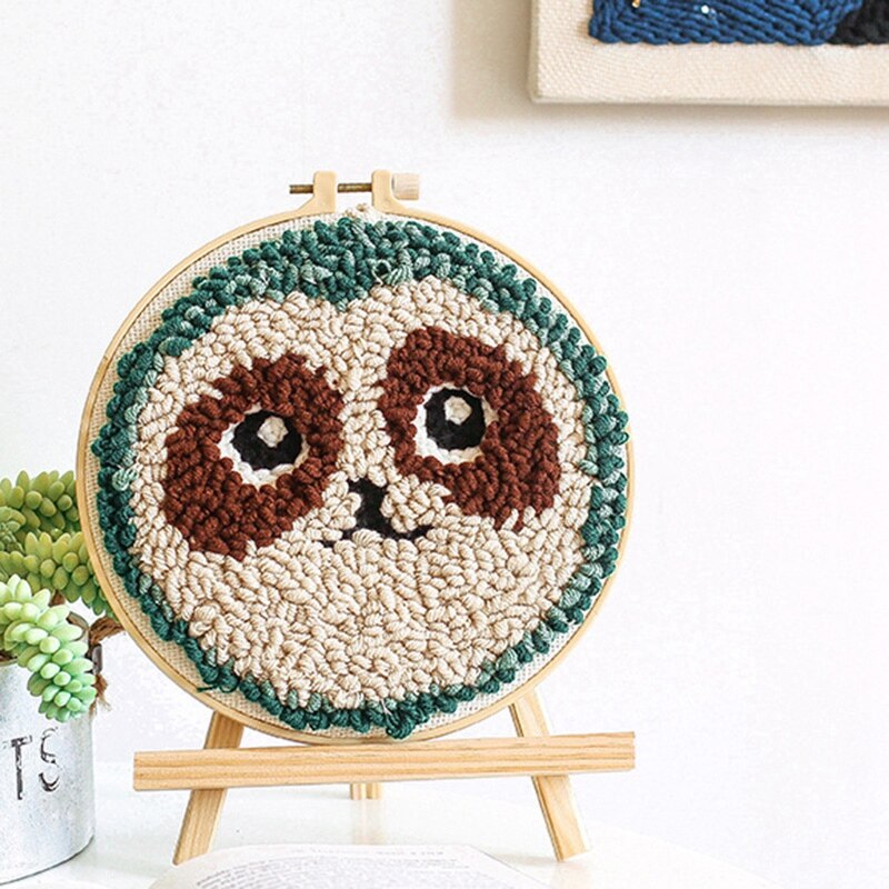 Easy DIY Punch Needle Embroidery Kit Pattern Print... – Grandado