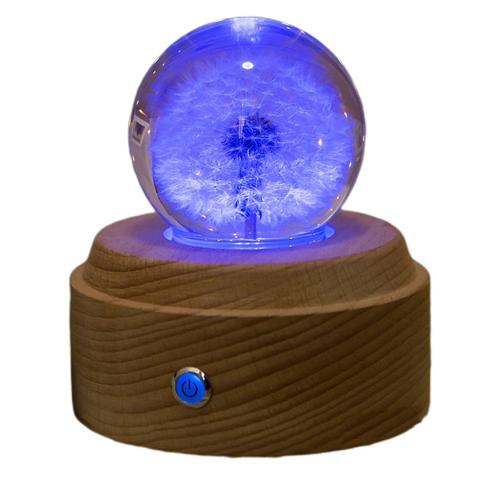 Luminous Dandelion Crystal Ball Music Box Birthday... – Grandado
