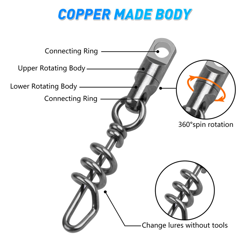 20Pcs/lot Heavy Duty Brass fishing swivels 550LB B... – Vicedeal