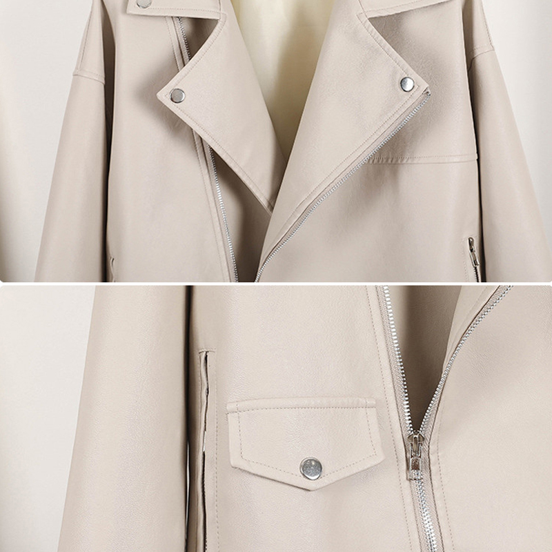 Vangull Oversized Coat Women Faux Leather Jacket S... – Grandado