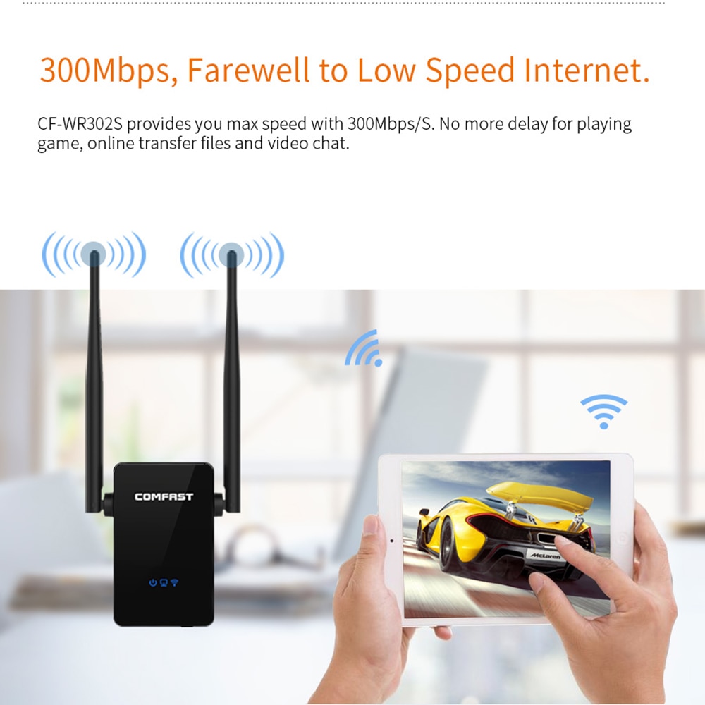 Comfast 300 mbps trådlös wifi router repeater 300m... – Grandado