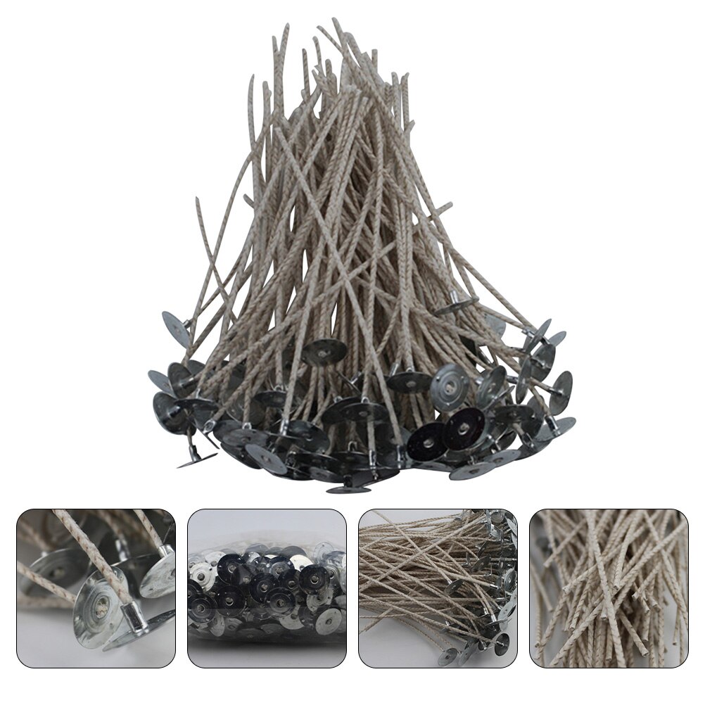 200pcs Wicks with Sustainer Cotton Core Waxed Cand... – Vicedeal