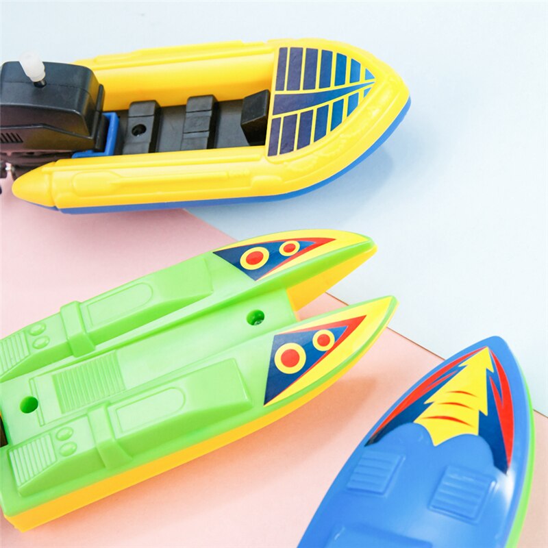 Speed Boat Ship Wind Up Toy Float In Water Kids To... – Grandado
