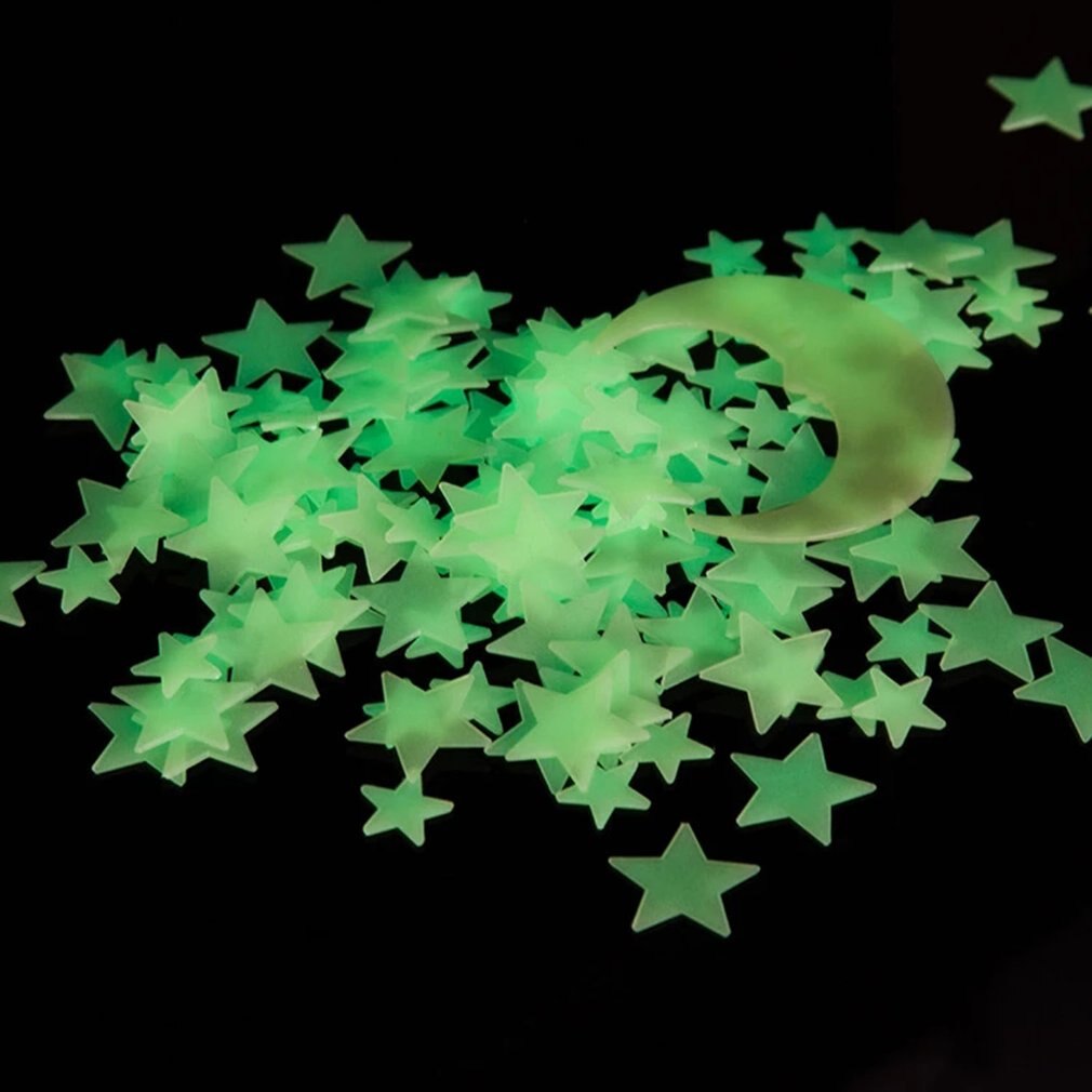 200Pcs 17Cm Lichtgevende Ster Stickers Slaapkamer ... – Grandado