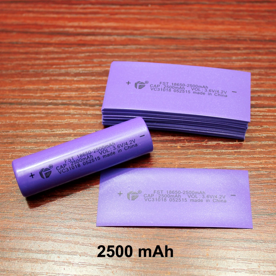 100pcs/lot 18650 lithium battery package PVC heat ... – Grandado