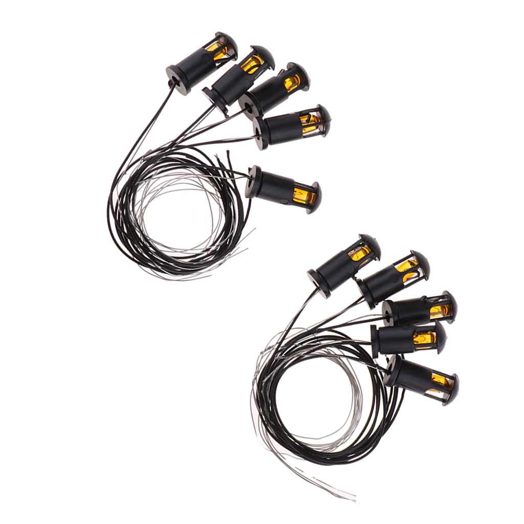 10 Pieces 1cm Height Lawn Model Light Lamppost for... – Grandado