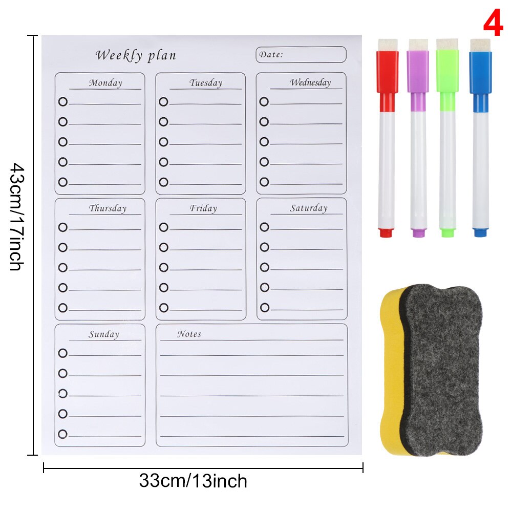 Magnetic Monthly Weekly Planner Calendar Table Dry... – Grandado