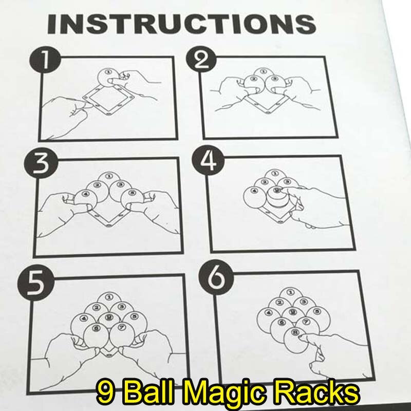 6 stks ruit Biljart 9 ball magic onzichtbare Bal R... – Vicedeal