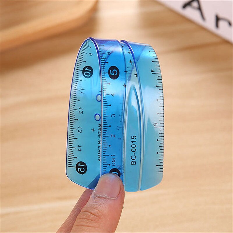 1PC 15cm Multicolour Soft Straight Ruler Student F... – Vicedeal