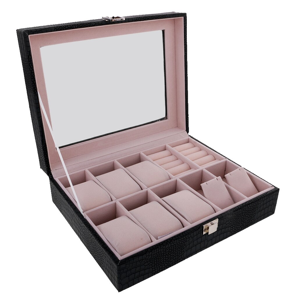 Display Box Van Houten Fluwelen Sieraden Case Opsl... – Vicedeal