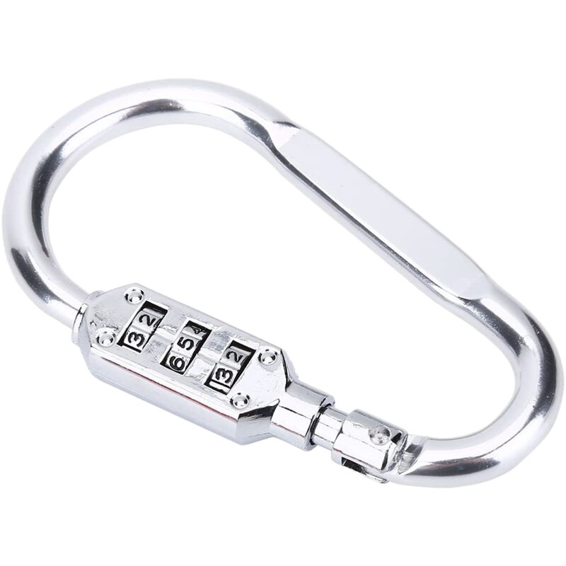 Carabiner Lock D-Ring Chain Clip Hook Hiking Bag L... – Vicedeal
