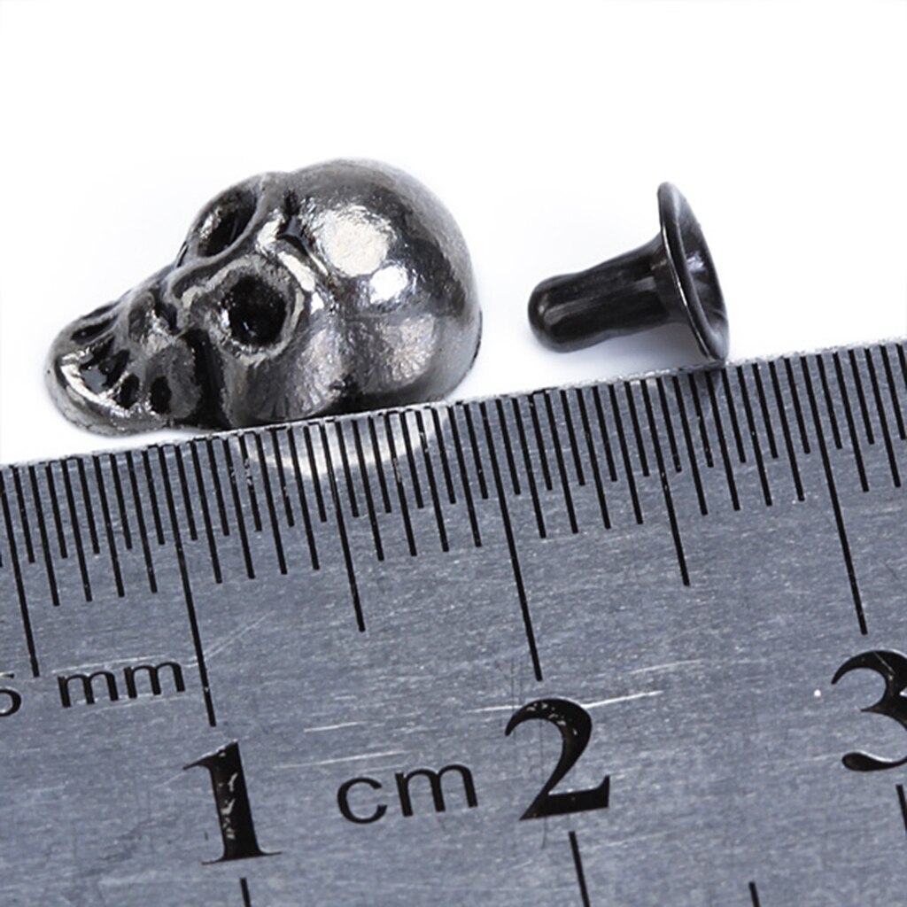 Skull Rivets Studs Antique Silver for Sewing 13 x ... – Vicedeal