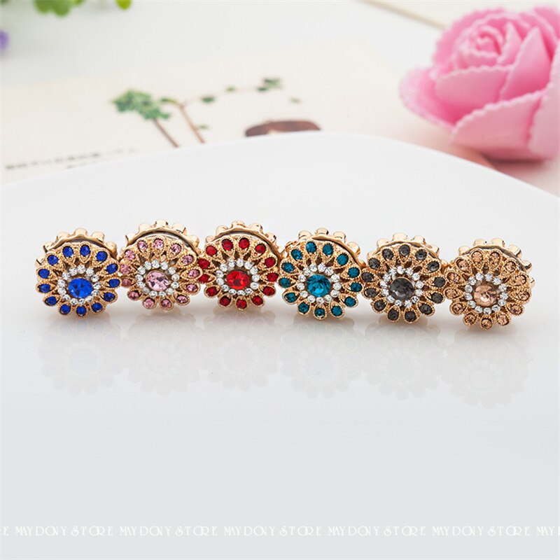 XT58-6pcs Strass Bloem Broches Pin Sjaal Gesp Meta... – Vicedeal