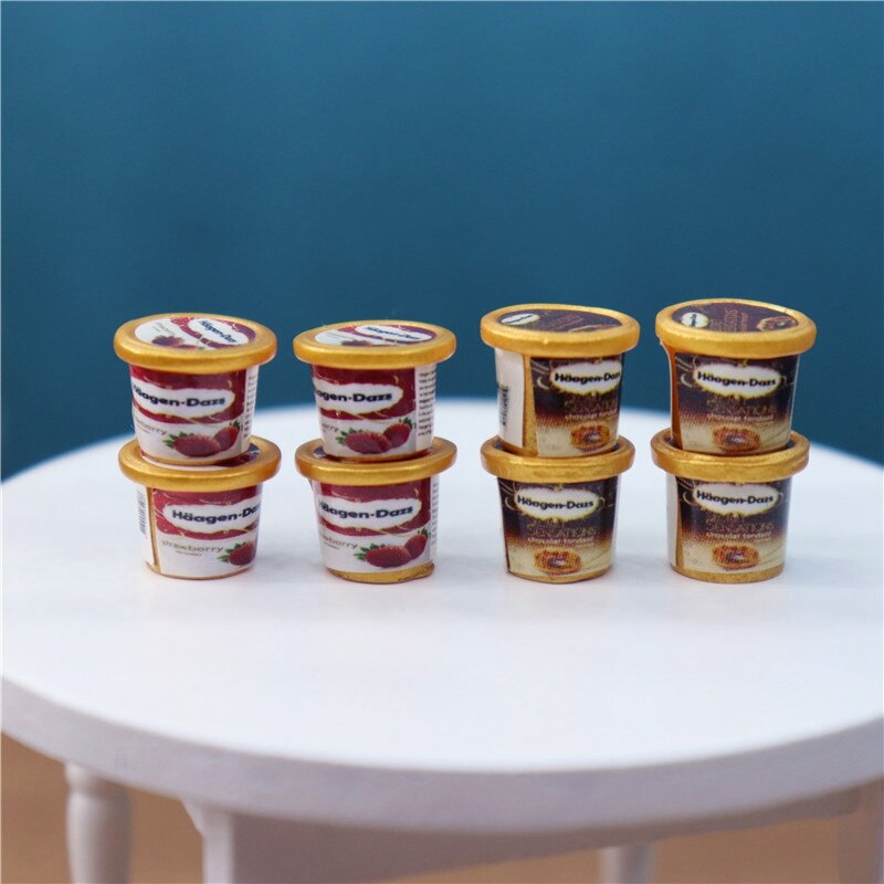 1:12 Pretend Play Accessories Mini Haagen-Dazs Ice... – Grandado