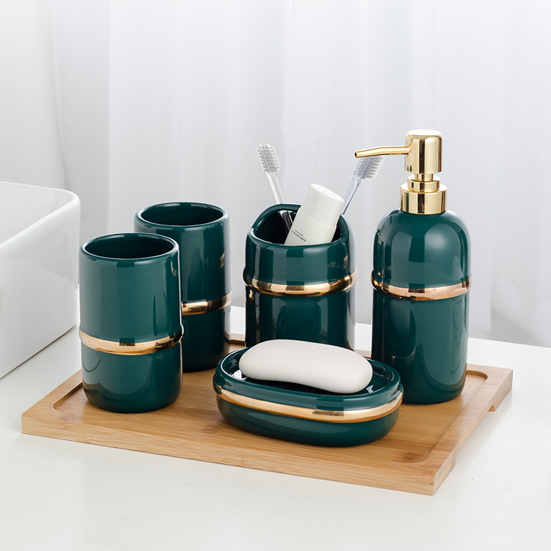 European light luxury bathroom set five-piece Cera... – Vicedeal