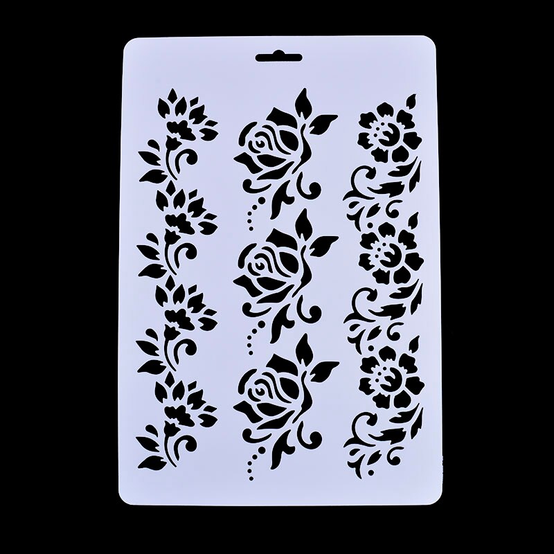 3 Bunches of Rose DIY Layering Stencil Masking Spr... – Vicedeal