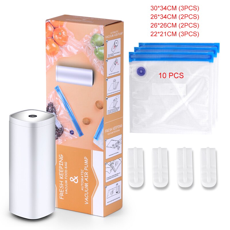 White Dolphin Vacuum Pump Handheld Food Vacuum Sea... – Grandado