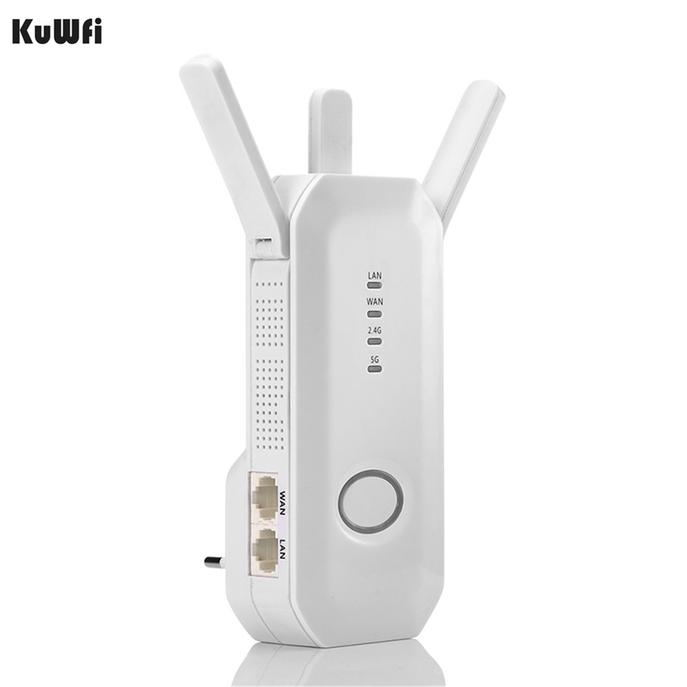 Kuwfi 750 mbps trådlös wifi repeater wifi router d... – Vicedeal