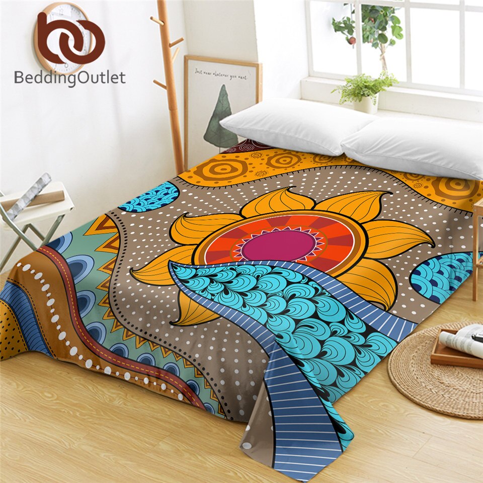 BeddingOutlet Tribal African Flat Sheet Ethnic Flo... – Grandado