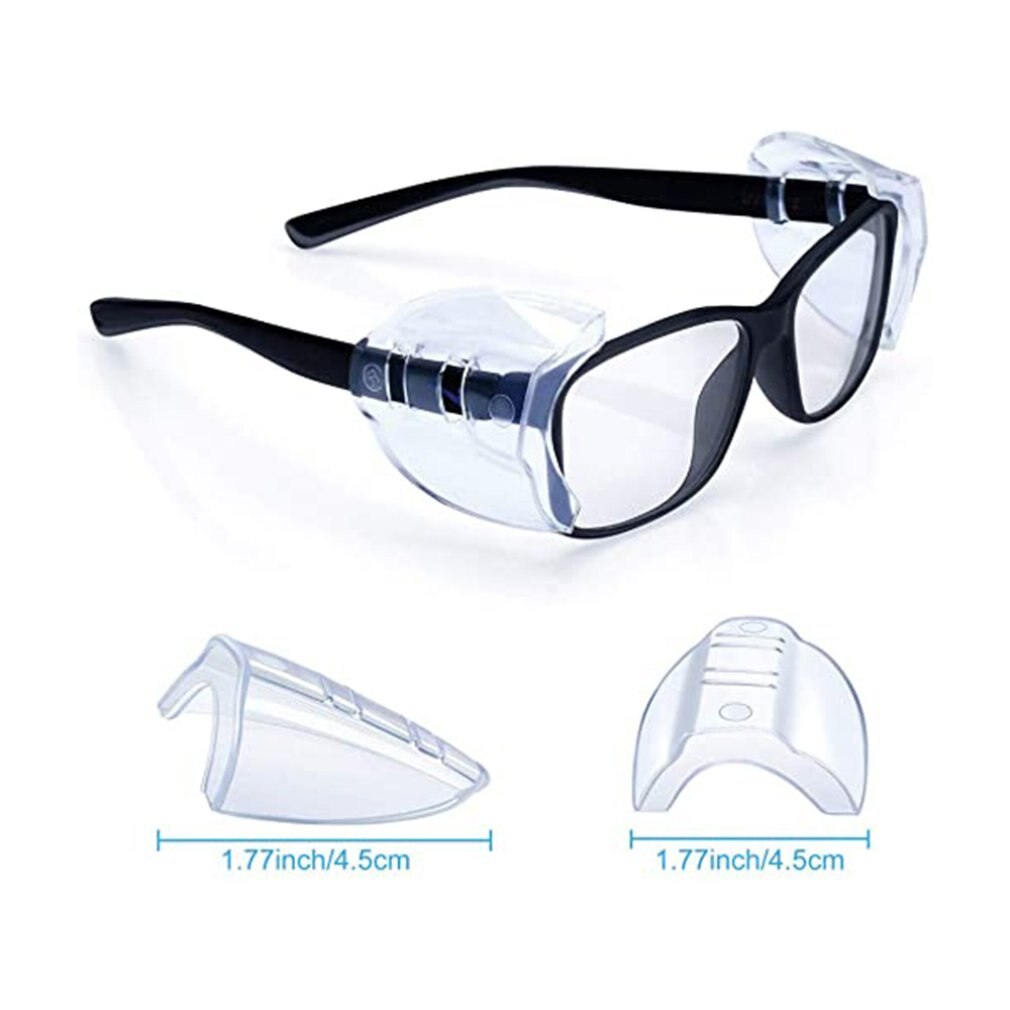 1Pairs Safety Eye Glasses Side Shields Slip on Cle... – Grandado