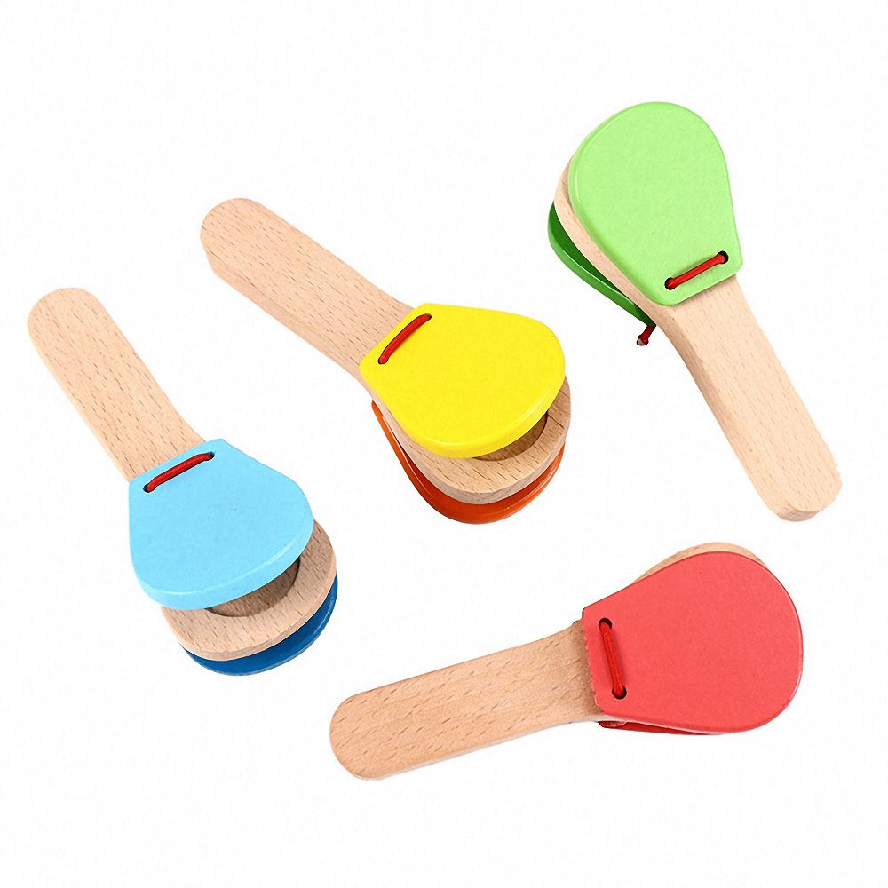 Wooden Percussion Handle Clapping Castanets Board ... – Vicedeal
