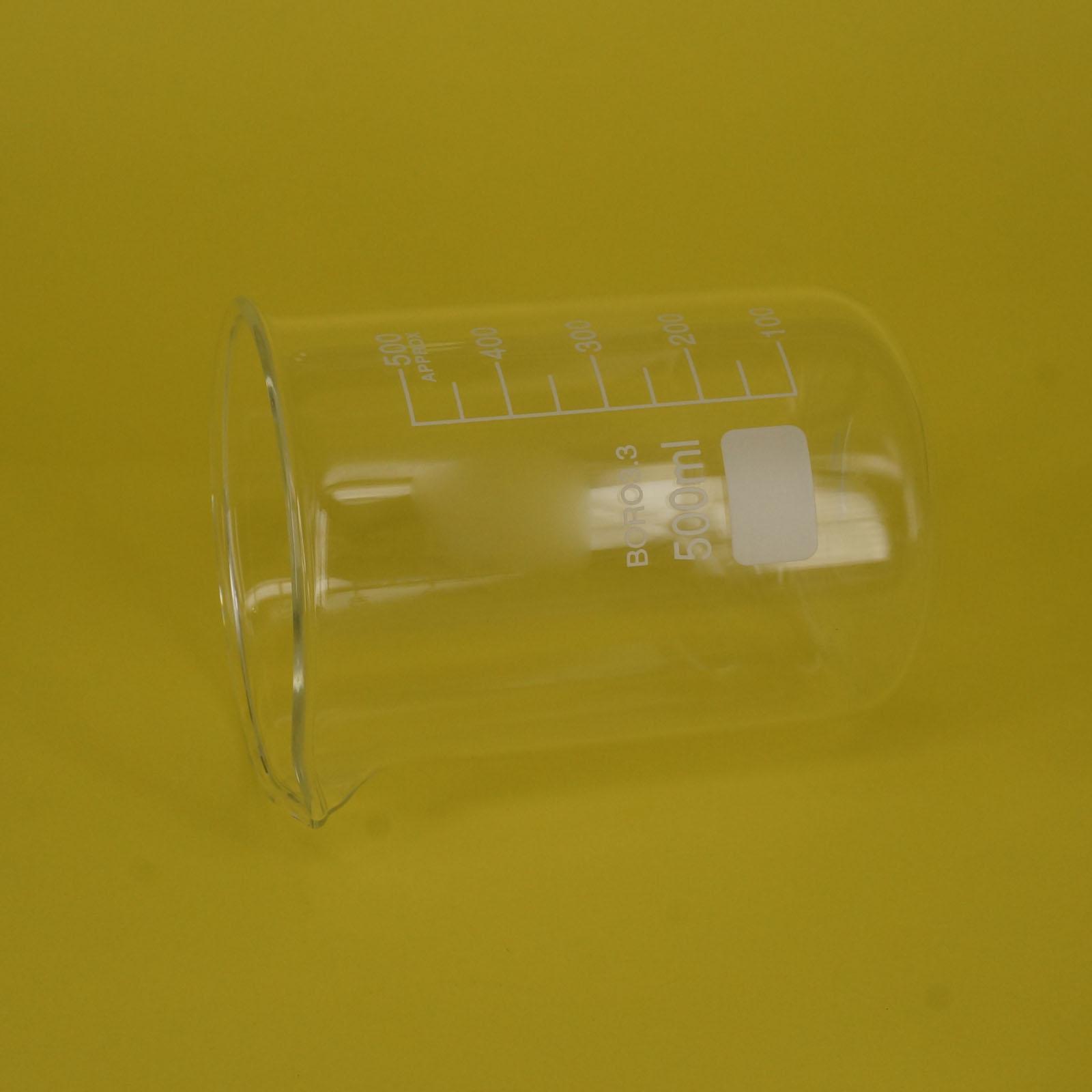 500ML Low Form Beaker Chemistry Lab G3.3 Borosilic... – Vicedeal