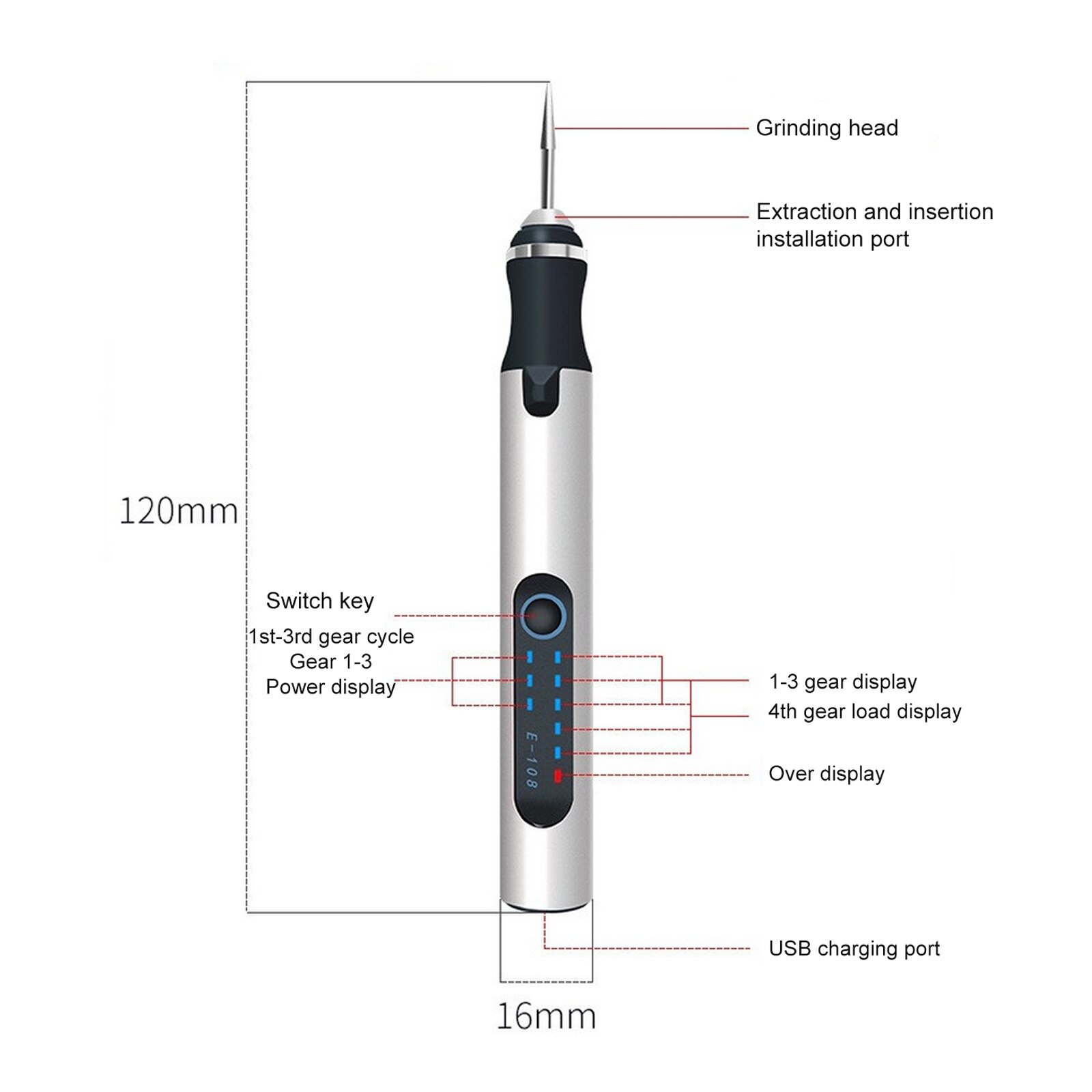 Mini Cordless Electric Engraving Pen 3 Variable Sp... – Grandado