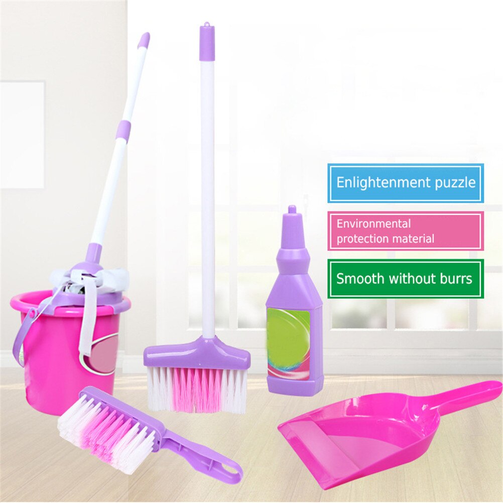 1 Set Mini Child Cleaning Sweeping Play Set Broom ... – Grandado