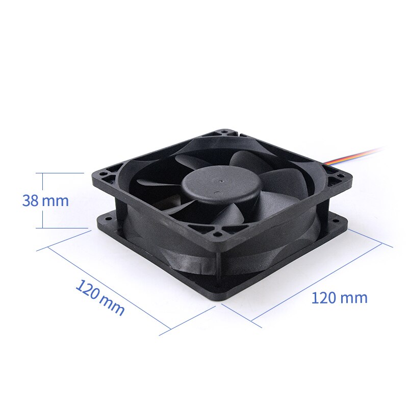 120mm black silent hydraulic bearing fan 2100 RPM ... – Grandado