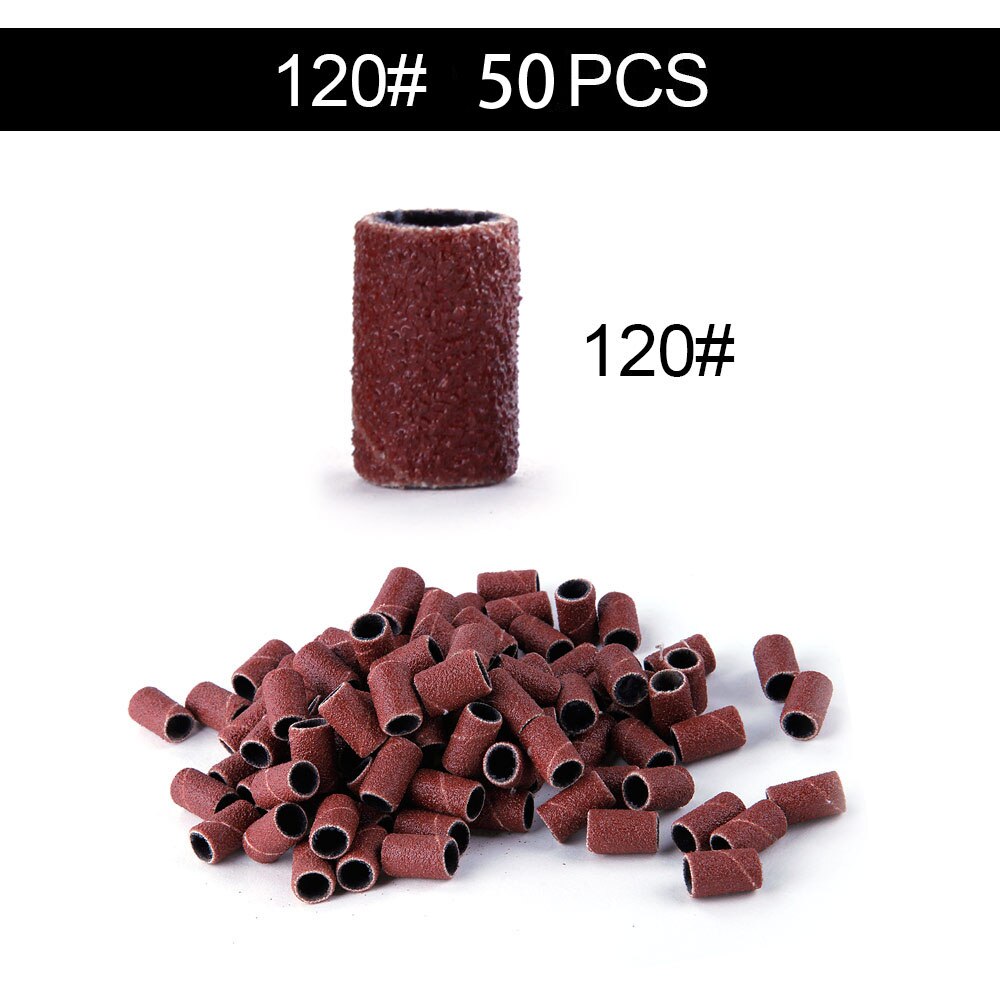 50 PCS 80# 120# 180# Sanding Bands Electric Manicu... – Grandado