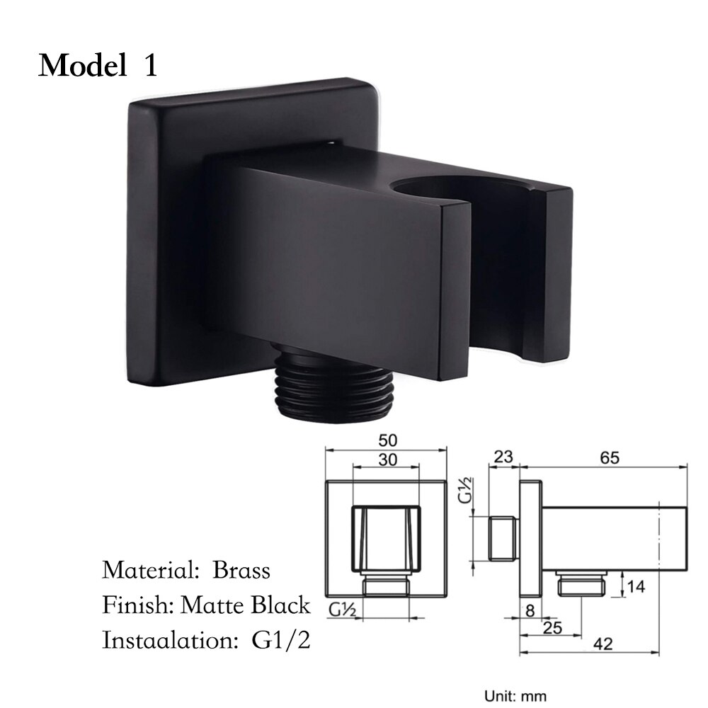 Solid Brass Bathroom Shower Head Connector /Holder... – Vicedeal