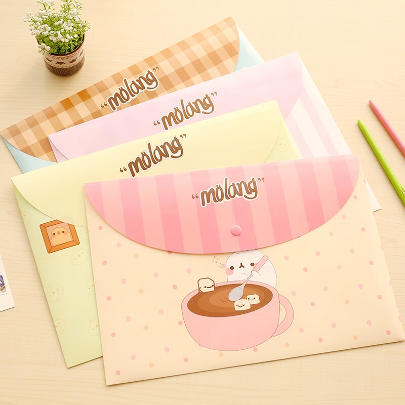 10 pcs/lot cute A4 file folder bag waterproof beau... – Grandado
