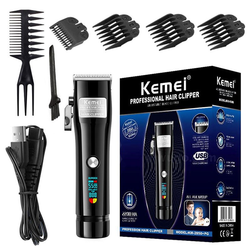 Original LCD display hairdressing cordless hair cl... – Vicedeal