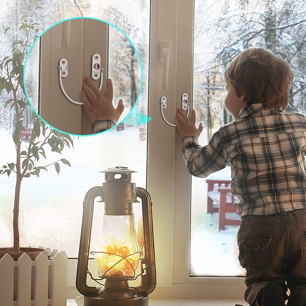 Window Safety Restrictors Neoteck Window Restrictor Locks – 4-Pack ...