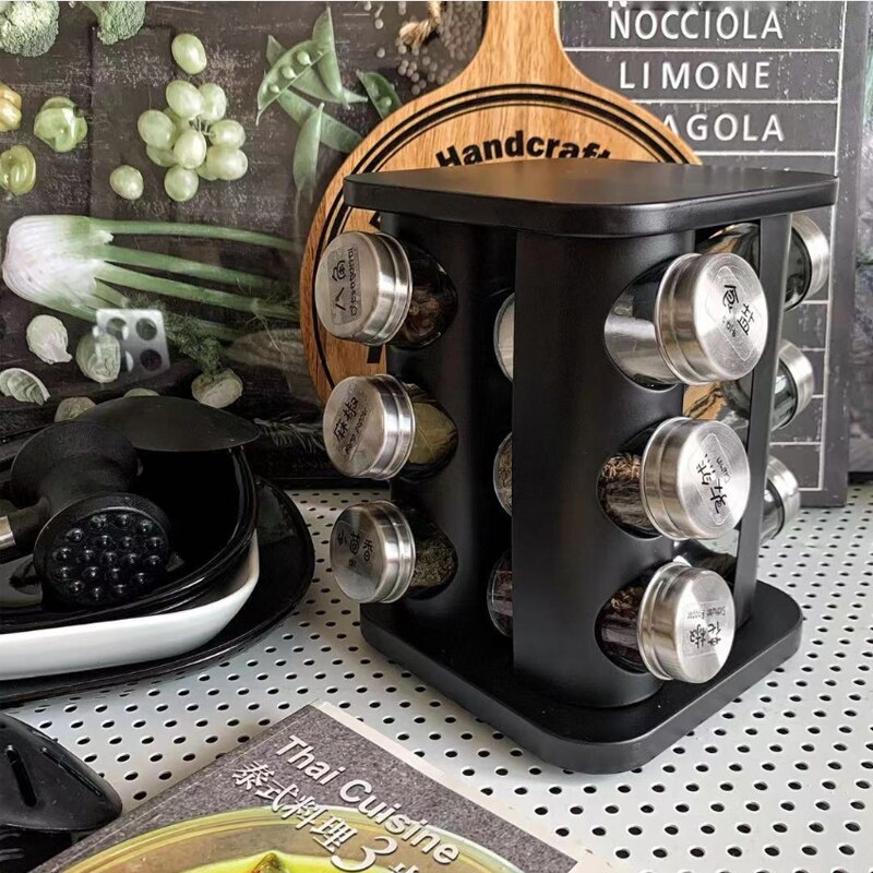 144Pcs Set Kruidkruik Label Rack Kit Revolving Kru... – Grandado