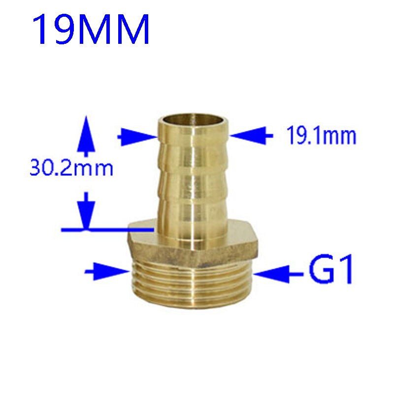 Mässingsrörkoppling 1 " hangänga to 16mm 19mm 20m... – Grandado