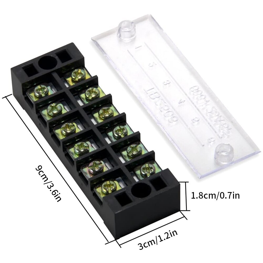 10PCS 25A Dual Row Wire Screw Barrier Terminal Blo... – Grandado
