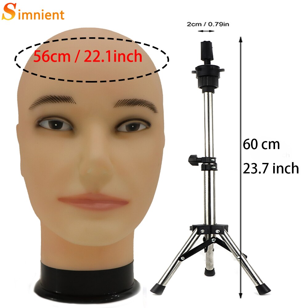 60CM 23.7” Male Mannequin Head Training Head For W... – Grandado