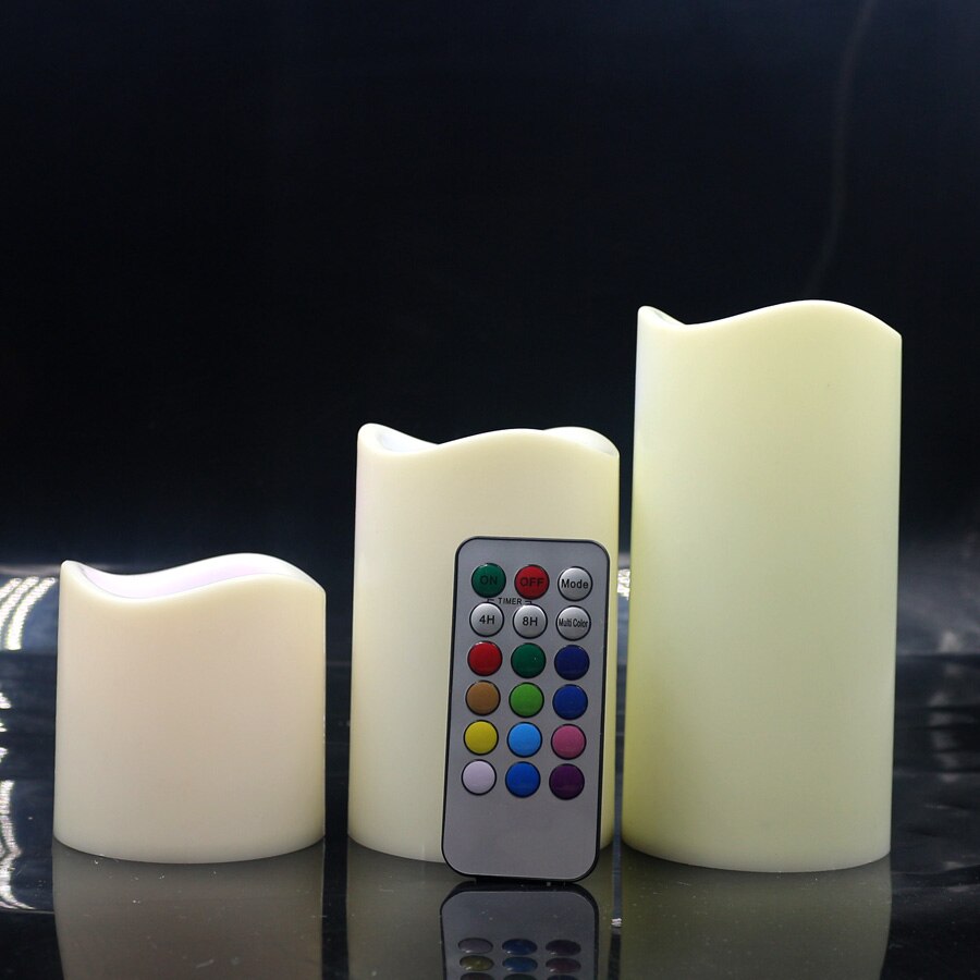 3pcs/Set Flameless LED Candle Lamp Remote Control ... – Grandado