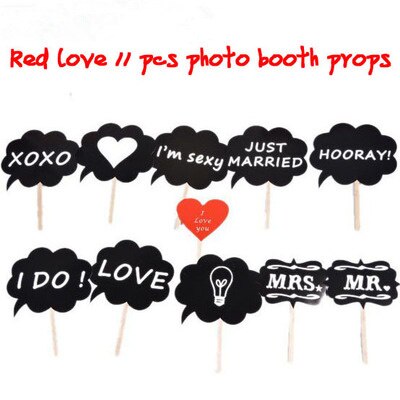 11 teile/satz Photo Booth Requisiten Spaß Hochzeit... – Vicedeal