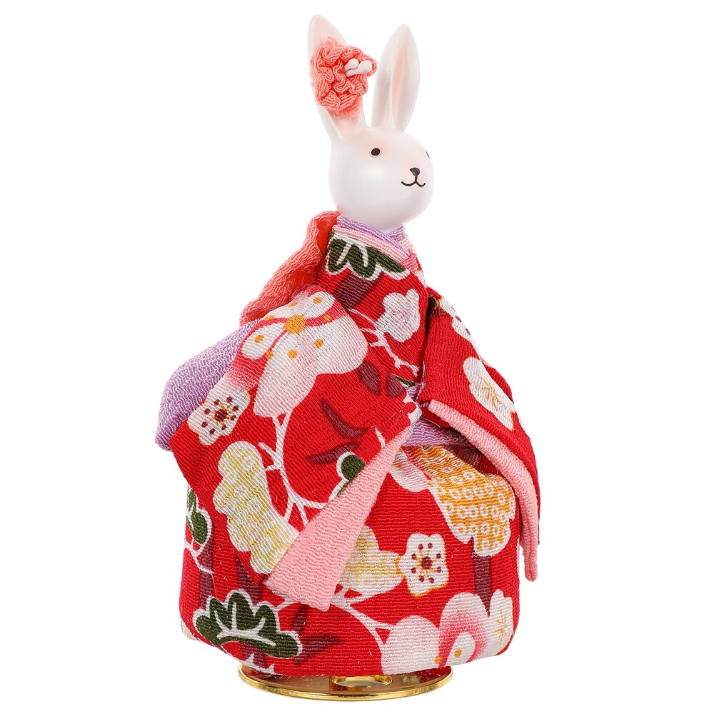 1pc Japanese Kimono Rabbit Box Rotating Box Adornm... – Grandado